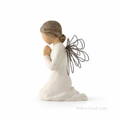 Angel of Prayer Willow Tree® by DEMDACO | Faith & Prayer Angel Figurine ...